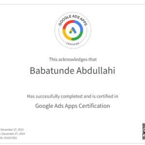 Babatunde Abdullahi O. – Professional CMS Website Designer Social Media Strategist